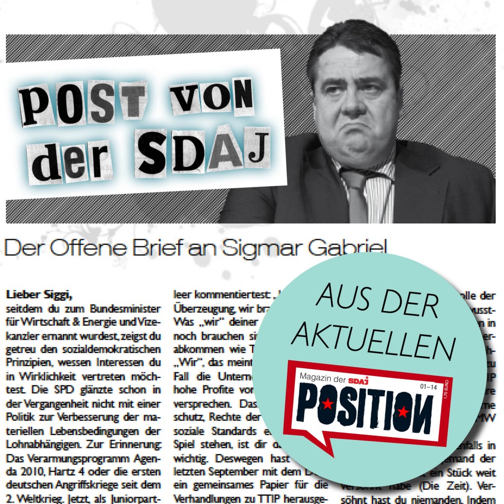 Der offene Brief an Sigmar Gabriel - SDAJ